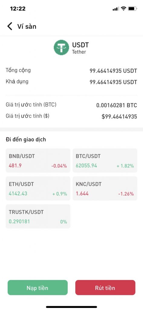 How to deposit USDT to TrustKeys Network SuperApp - TrustKeys Network