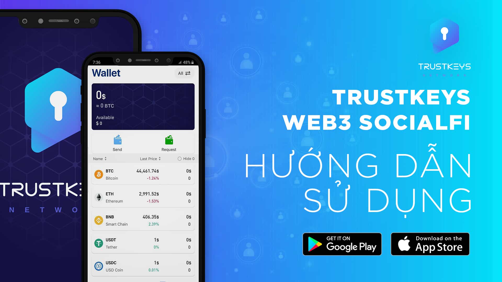 Hướng dẫn cài đặt và sử dụng TrustKeys Web3 SocialFi - TrustKeys Network