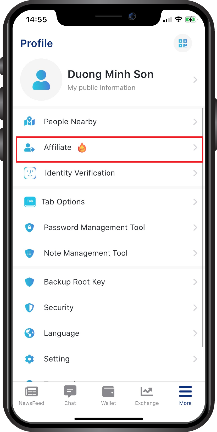 Instructions on how to get and enter the referral code - TrustKeys Network