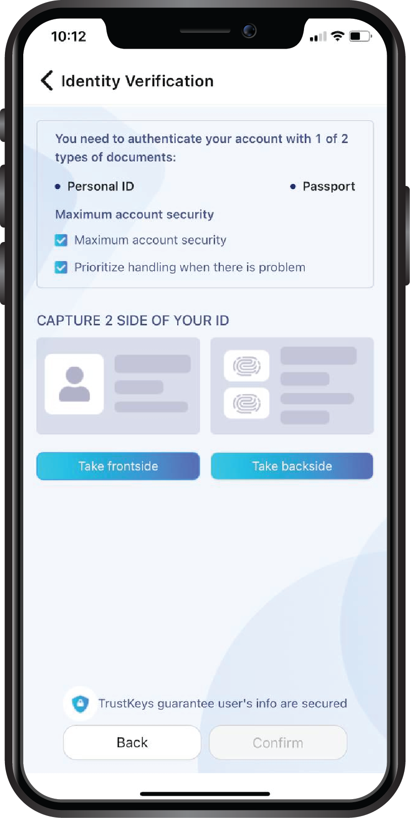 Instructions on how to eKYC on app TRUSTKEYS - TrustKeys Network