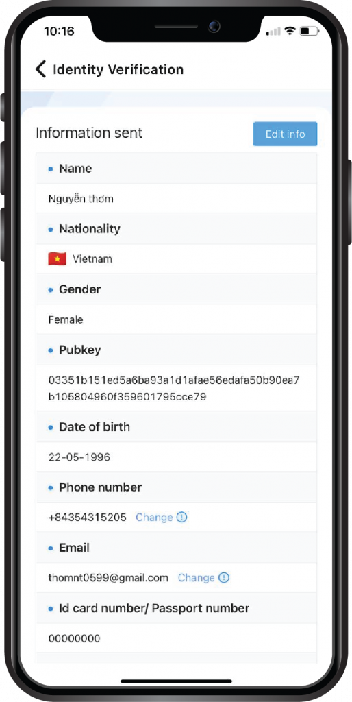 Instructions on how to eKYC on app TRUSTKEYS - TrustKeys Network
