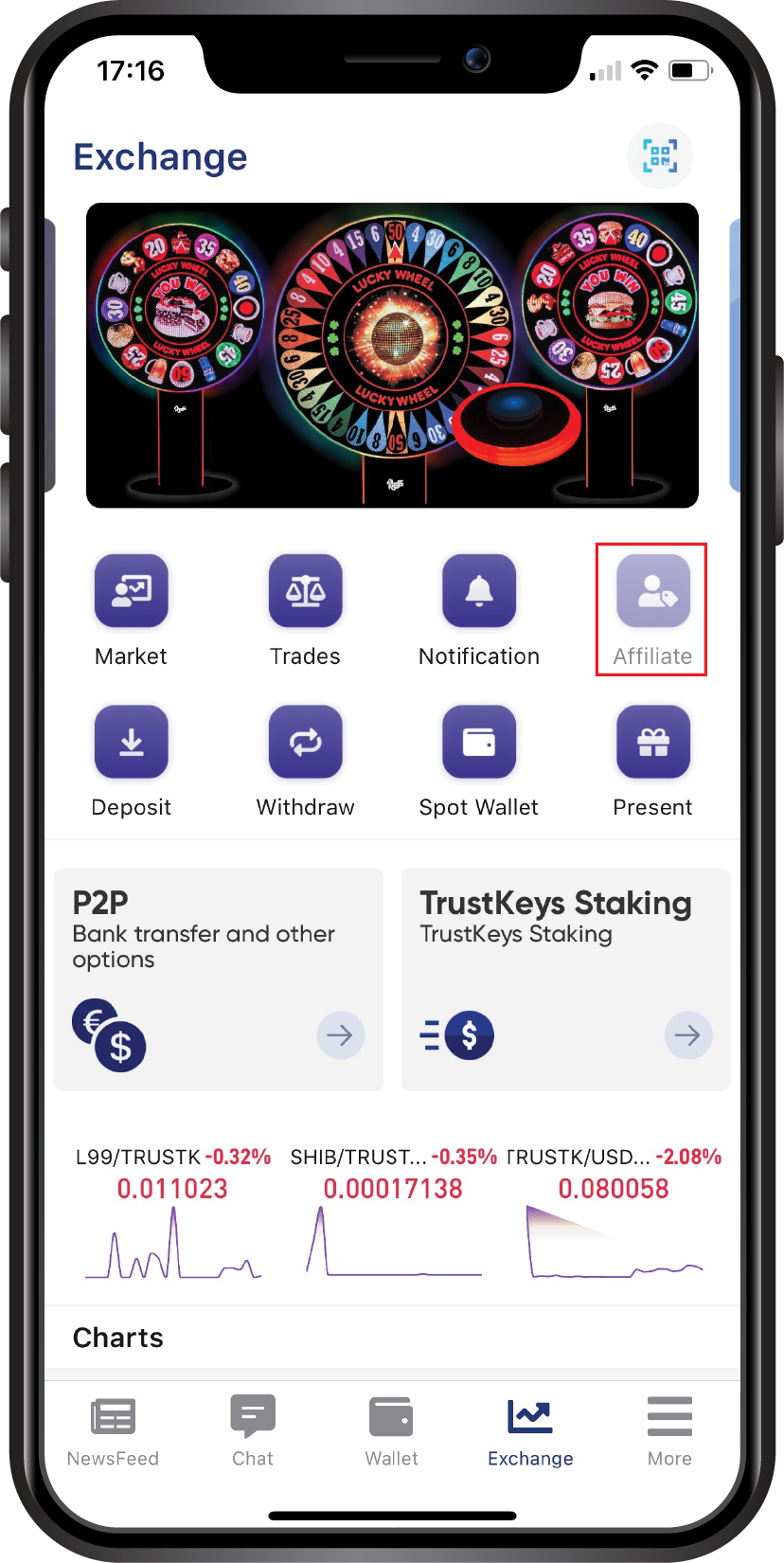 Instructions on how to get and enter the referral code - TrustKeys Network