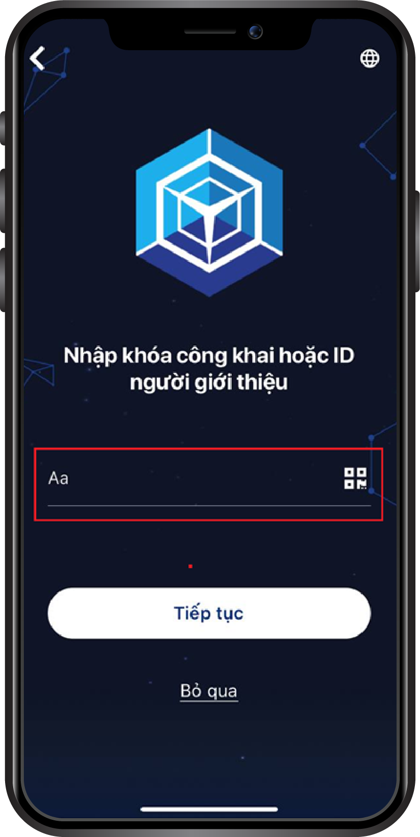 Hướng dẫn cách lấy và nhập mã giới thiệu trên app TrustKeys - TrustKeys Network
