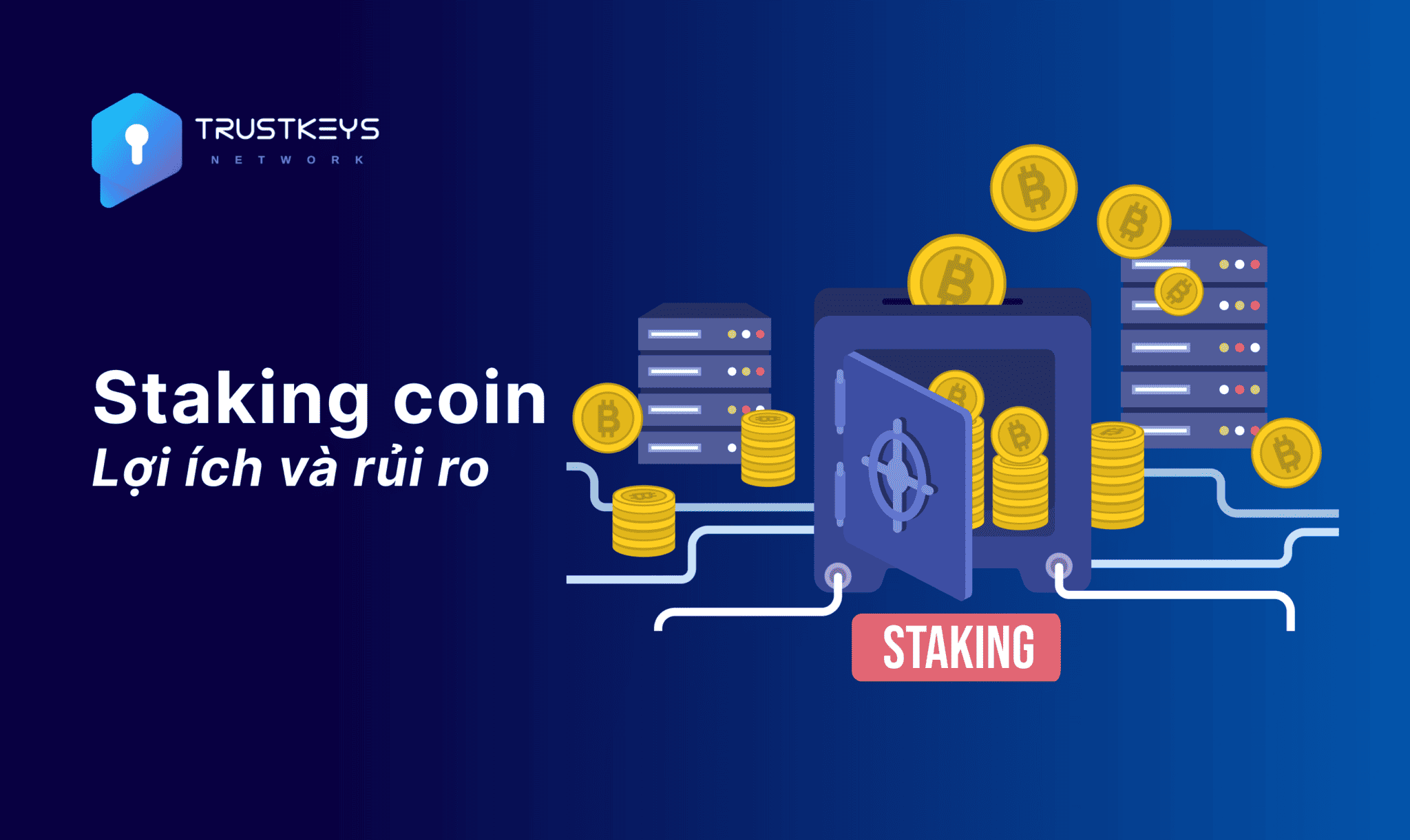 Staking coin - Lợi ích và rủi ro - TrustKeys Network